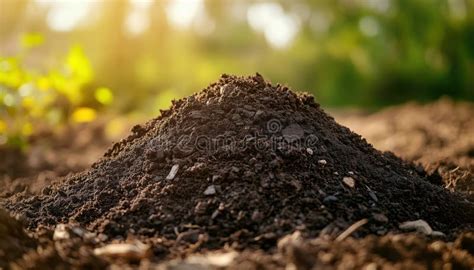 Compost Soil Pile At The Compost Plant Stock Image Image Of Farming