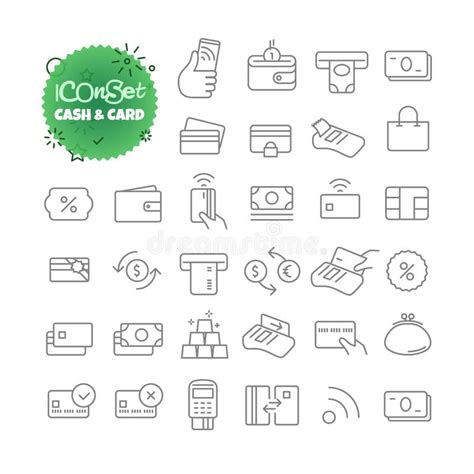 Simple Icons Collection Web And Mobile App Outline Icons Stock Vector Illustration Of Design
