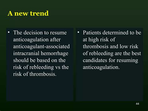 Resuming Anticagulation In Intracerebral Hemorrhage Patients Ppt