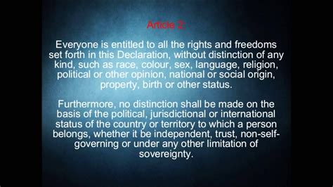 Universal Declaration Of Human Rights Article 2