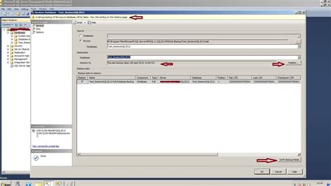 Ms Sql Server Sql 2012 Restore Database Relocate And Timeline Option