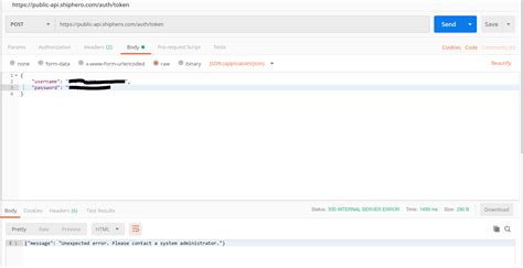 Generate Token Api Is Failing Graphql Api Shiphero Community