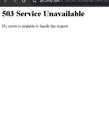 Unity Hub Sign İn 503 Service Unavailable Unity Engine Unity Discussions