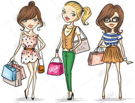 3 وکتور دختر نوجوان فشن، مدلینگ پیکاسور