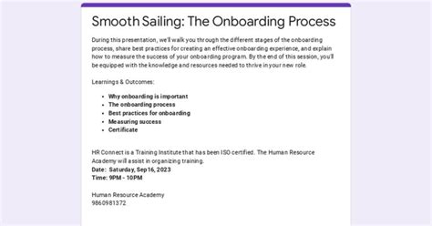 Raj Shukla On Linkedin Smooth Sailing The Onboarding Process