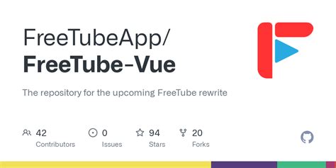 GitHub FreeTubeApp FreeTube Vue The Repository For The Upcoming FreeTube Rewrite