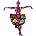 Silver Graceful Ballerina Silhouette No Background Free Svg