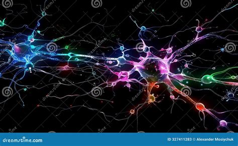 Neuron Network Example Diagram Vector Illustration CartoonDealer