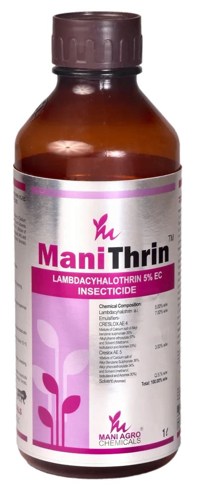 Sprays Insecticide Lambda Cyhalothrin 5 Ec Manithrin Agriculture Grade
