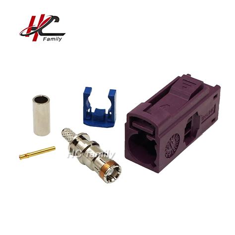 Fakra D Bordeaux Violet 4004 Female Jack Connector Grandado