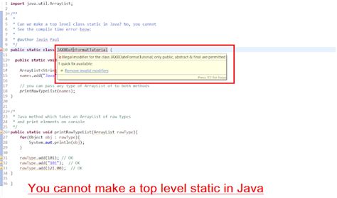 Difference Between Static And Non Static Nested Class In Java Example