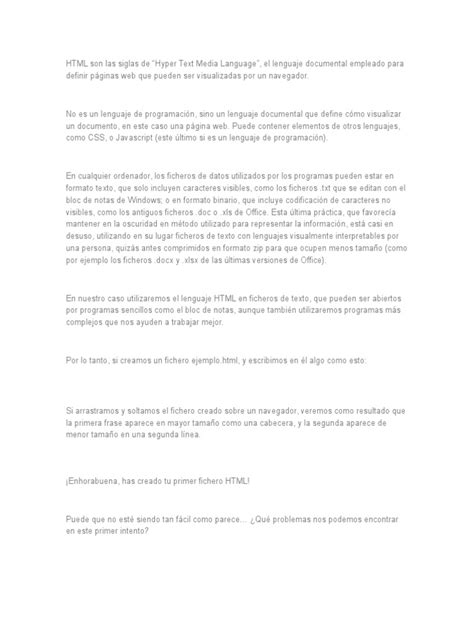 Curso Html Css Y Javascript Pdf Html Hojas De Estilo En Cascada
