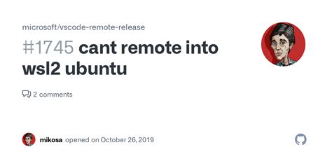 Cant Remote Into Wsl Ubuntu Issue Microsoft Vscode Remote Release GitHub