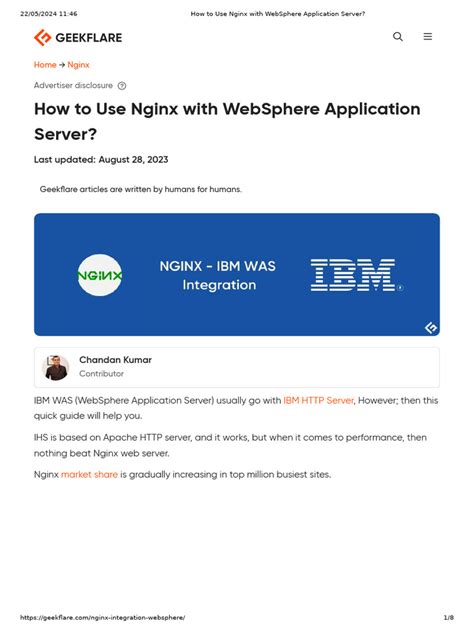 How To Use Nginx With Websphere Application Server Pdf Load