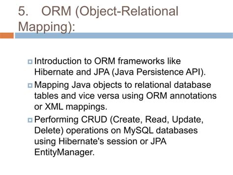 Jdbc Overview Uses From The Subject Of Edppptx