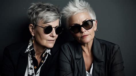 Premium Photo Old Yo Lesbian Couple Close Up Portrait Love Story Lifestyle