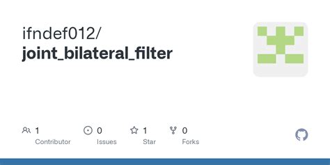 GitHub Ifndef Joint Bilateral Filter