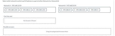 Solved Select Which Network To Which Each IP Address Is A Chegg