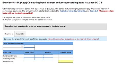 solved exercise 14 18a algo computing bond interest and