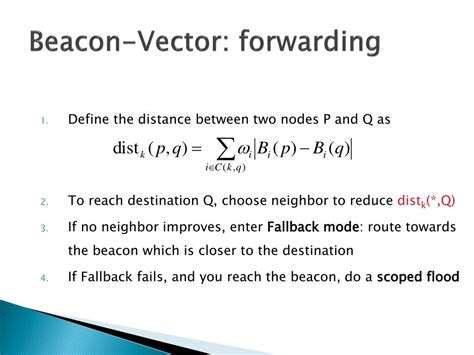 Ppt Beacon Vector Routing Scalable Point To Point Routing In