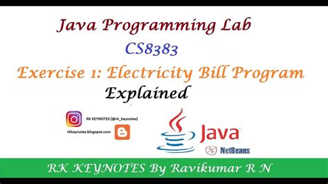 03 java lab ex 01 electricity bill program using netbeans ide