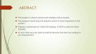 Iot Based Digital Notice Board With Arduino PDF