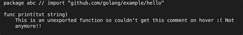Tests Using Go Doc Fail On Go Tip Due To Difference In New Lines