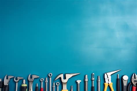 Premium Ai Image Toolbox On A Blue Canvas A Space For Text In Top