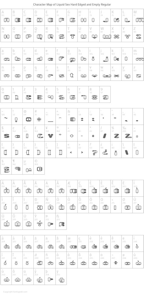 Liquid Sex Hard Edged And Empty Font Download For Free View Sample