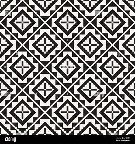 Seamless Surface Geometric Design Repeating Tiles Ornament Background Vector Symmetric Shapes