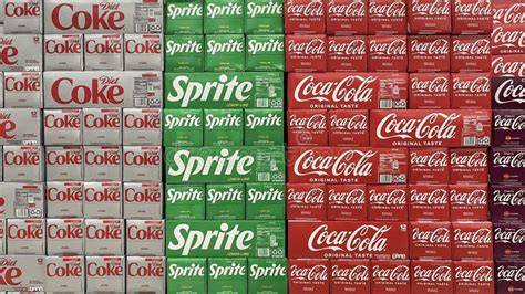 Coca Cola Soda Display Including Coke Diet Coke Sprite And Cherry