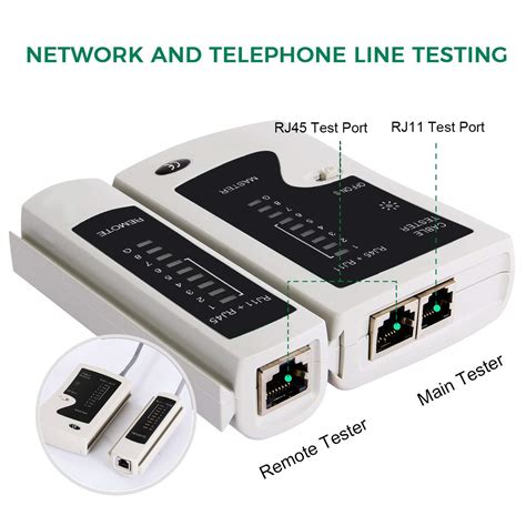 Комплект за тестване на мрежови кабели Fixkit 12 в 1 Професионален мрежов тестер Utp Ftp