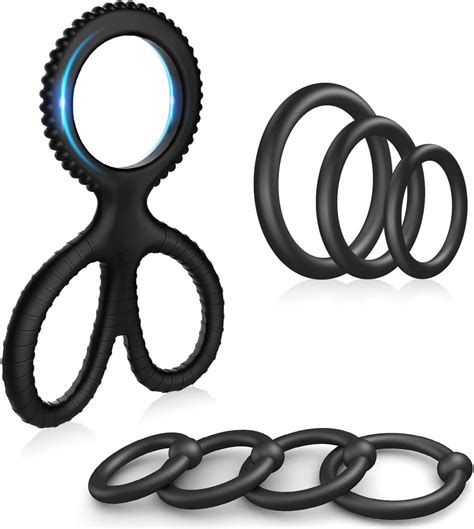 Penis Rings Set With 8 Different Sizes Cock Rings For Erection Enhancing，long