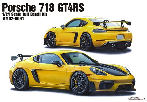 124 Porsche 718 Gt4 Rs Pre Order Předobjednávka Alpha Model Car