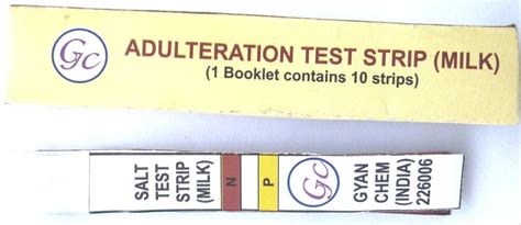 Paper Salt Detection Milk Adulteration Test Strip 10 Strips At ₹ 77