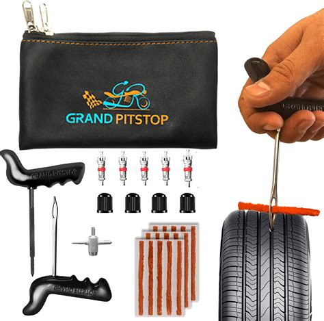 Grand Pitstop Universal Tubeless Tyre Puncture Kit With Strips