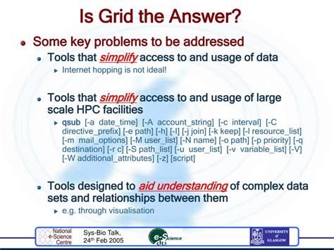 Ppt Towards Grid Based System Biology Dr Richard Sinnott Technical