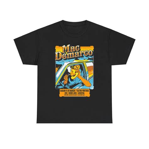 Mac Demarco Shirt Mac Demarco Poster Design Mac Demarco Vintage Shirt Retro Buenos Aires Unisex
