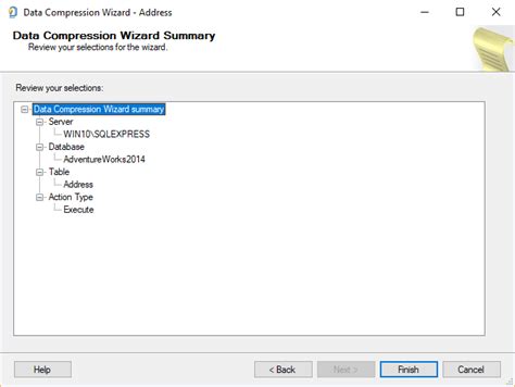 Sql Server Data Compression Using The Ssms Data Compression Wizard