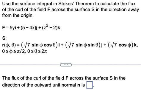 Solved Use The Surface Integral In Stokes Theorem To Chegg