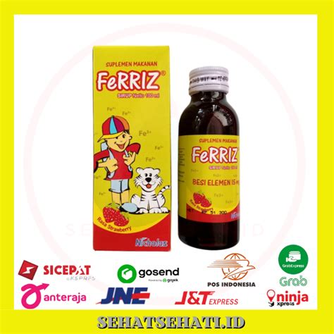 Ferriz Syrup 100 Ml Rasa Strawberry Original Produk Lazada Indonesia