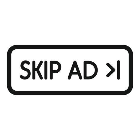 Skip Ad Button Showing Online Advertisement Avoidance 52439123 Vector