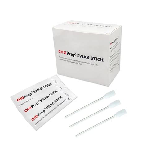 Pre Pad Sponge Skin Prep Chg Swab Stick Alcohol And Chlorhexidine
