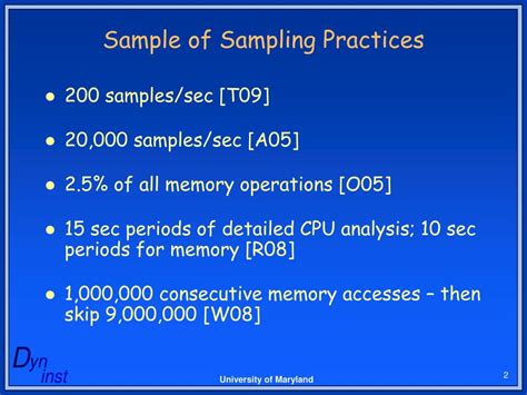 Ppt Automatically Adapting Sampling Rates To Minimize Overhead Powerpoint Presentation Id