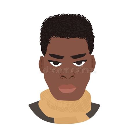 Dark Skinned Girl With Vitiligo And Deep Brown Dreadlocks Vector
