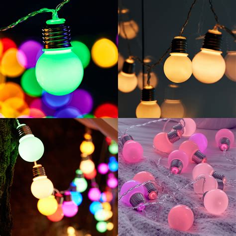 파스텔 감성 캠핑전구 Led전등 알전구 차박조명 30구 6m Usb타입 캠핑스테이