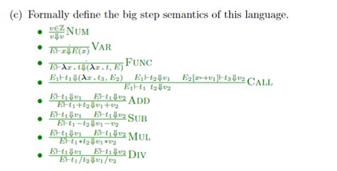 Solved Given Variant For The Abstract Syntax Of This Chegg Com