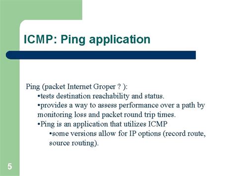 ICMP UDP ICMP Internet Control Message Protocol