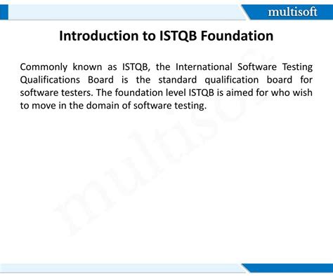 PPT ISTQB Foundation Level Certification PowerPoint Presentation Free Download ID 7599995