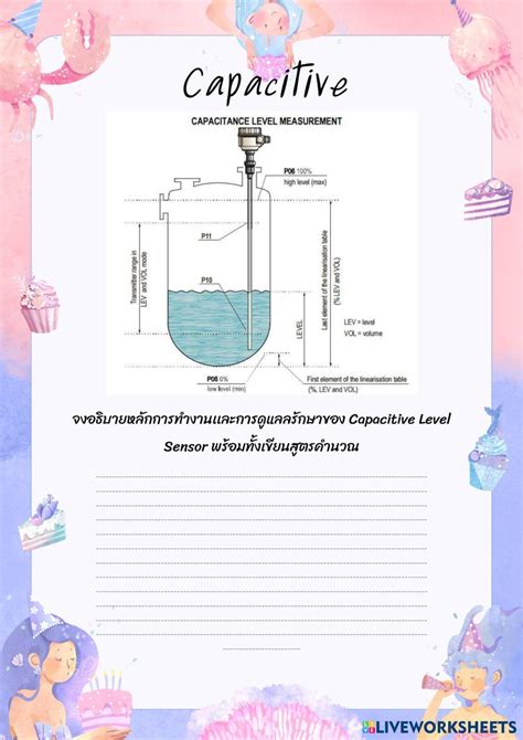 Capacitive Level Sensor Live Worksheets